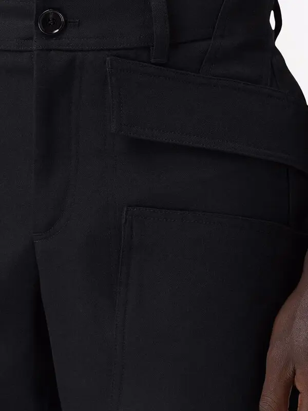 Burberry Panel-detail Wool Shorts