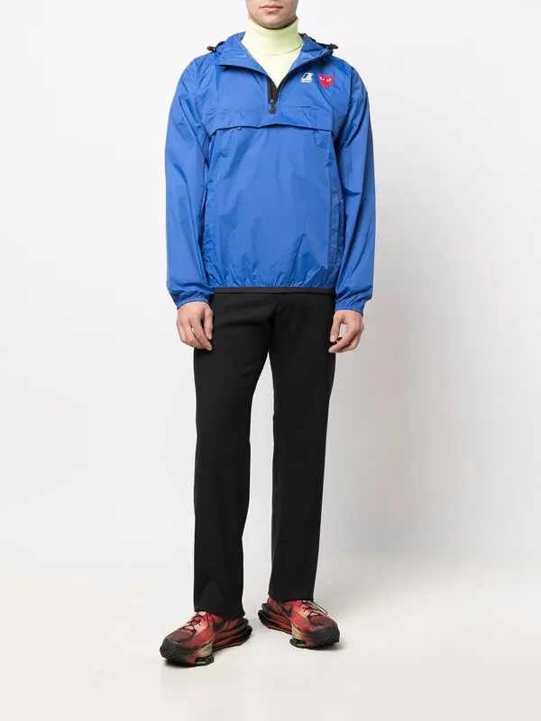 Play Comme Des Garcon X K-way Pullover Hooded Jacket