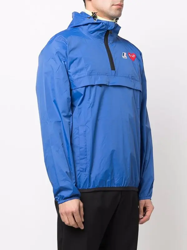 Play Comme Des Garcon X K-way Pullover Hooded Jacket