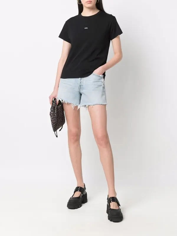 A.p.c. Logo-print Short-sleeve T-shirt - Black