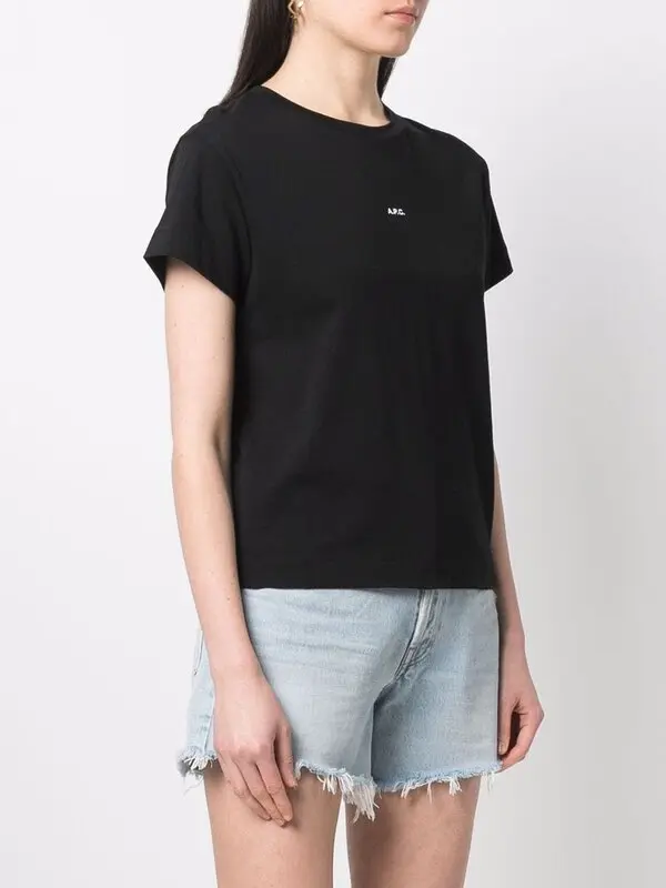 A.p.c. Logo-print Short-sleeve T-shirt - Black