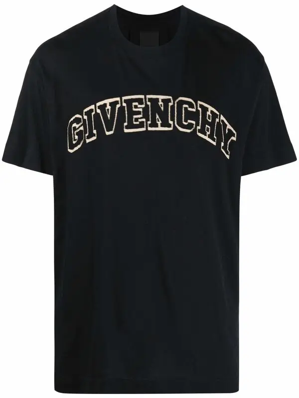 Givenchy Logo-patch Cotton T-shirt - Black