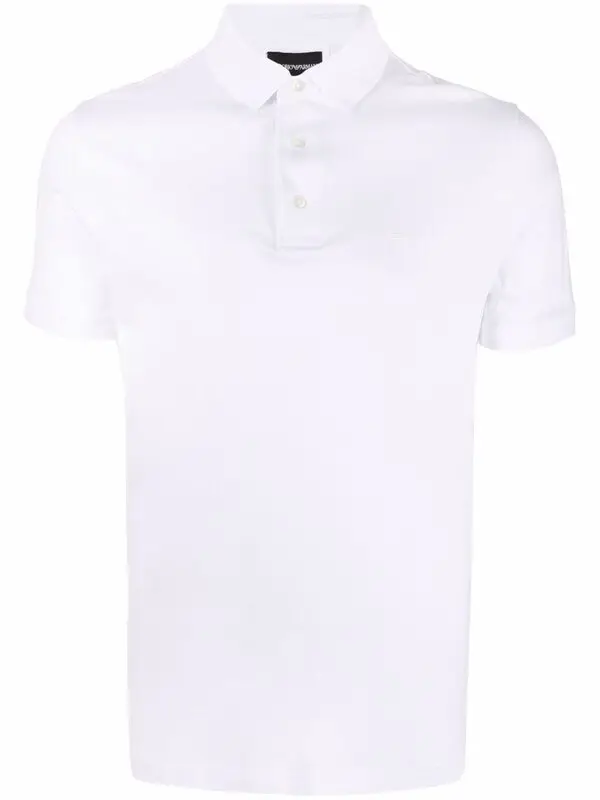 Emporio Armani Eagle-motif Polo Shirt - White