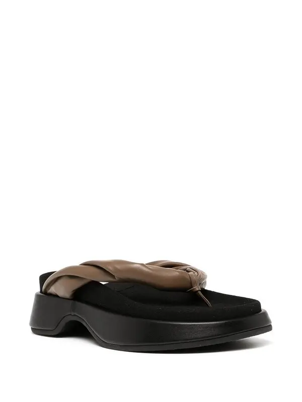 REIKE NEN Twisted-strap Platform Flip Flops