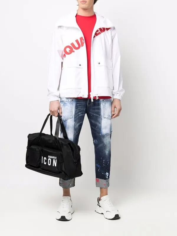 Dsquared2 Logo-print Cargo-pocket Hoodie