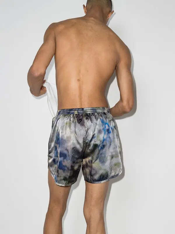 TRIBE AND TRUE Silver Lake Abstract Print Swim Shorts