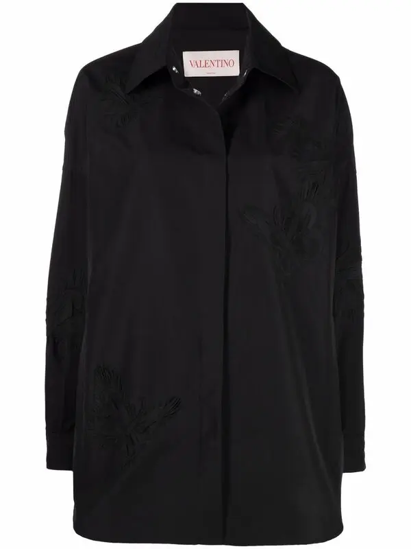 Valentino Garavani Embroidered Butterfly Shirt