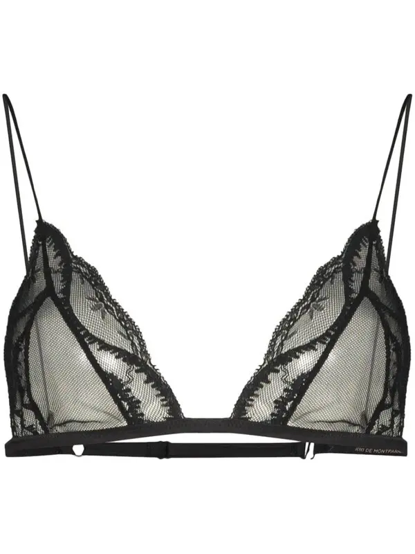 Kiki De Montparnasse Leche Moi Lace Bra - Black