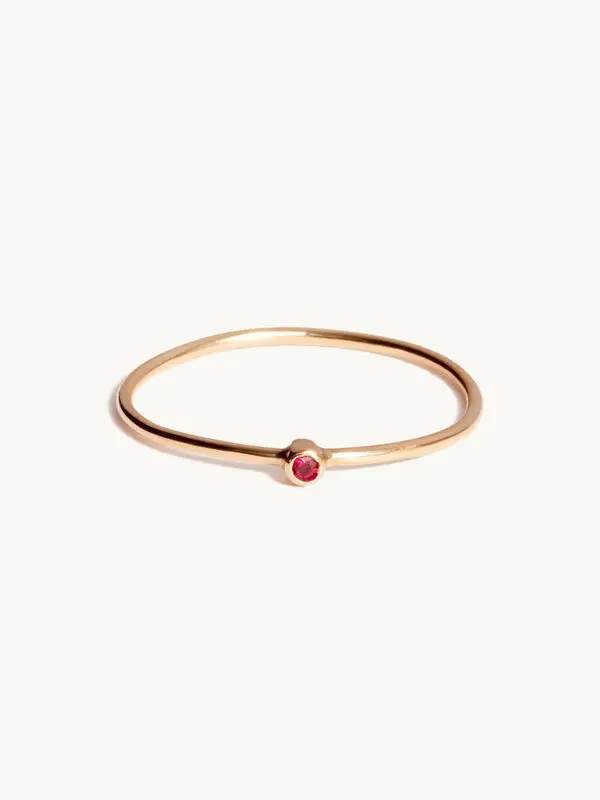 JENNIFER MEYER 18k Yellow Gold Ring With Ruby - Yellow Gold,ruby