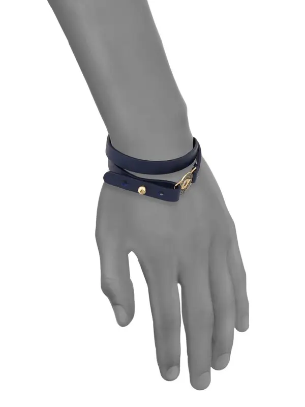 SYDNEY EVAN Evil Eye Medallion Diamond Sapphire & Leather Choker