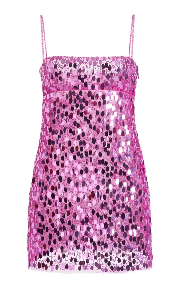 Valentino Garavani Sequin-embroidered Tulle Mini Dress