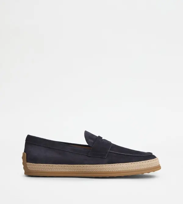 TOD'S Suede Loafers - Blue