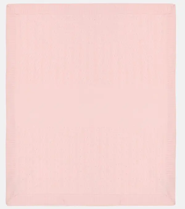 Loro Piana Cable-knit Cashmere Blanket - Pink