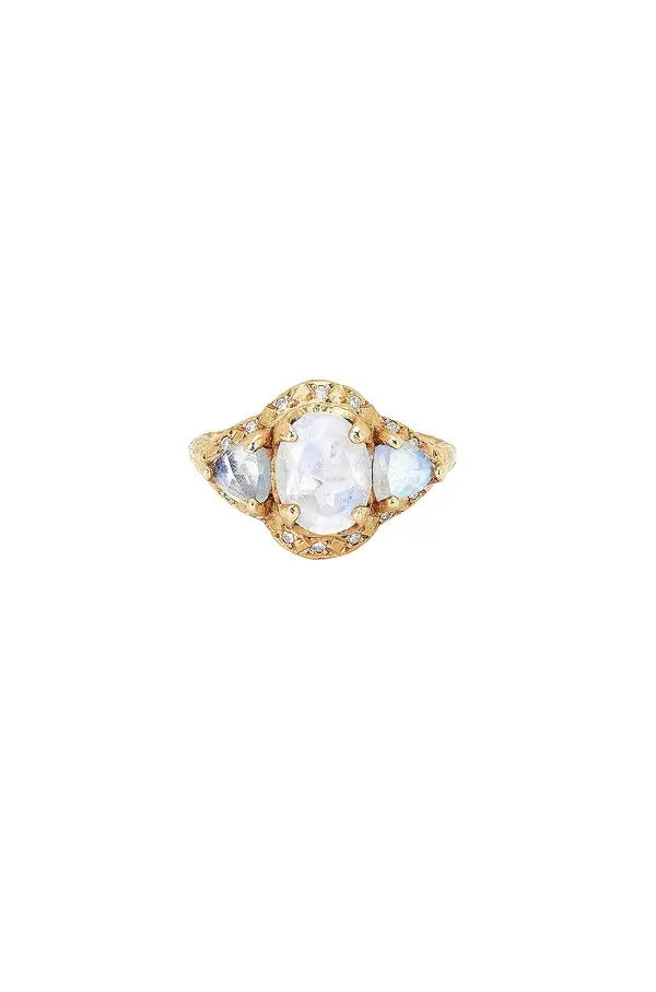 LOGAN HOLLOWELL Baby Queen Water Drop Ring - Gold