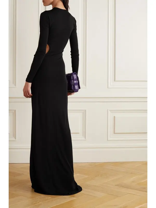 Zeynep Arçay Cutout Jersey Maxi Dress