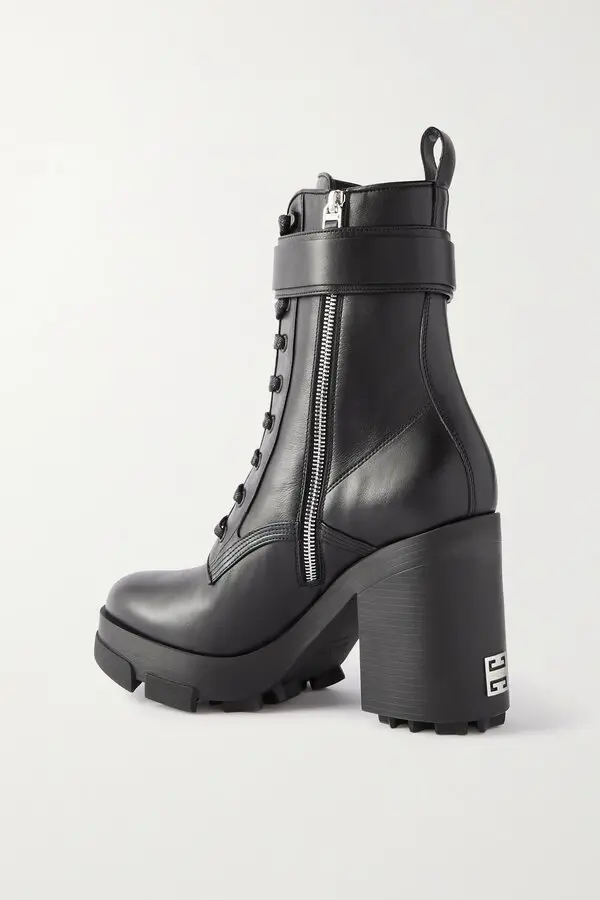 Givenchy Embellished Leather Ankle Boots