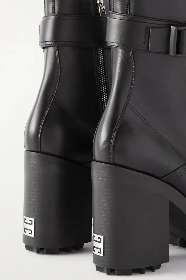 Givenchy Embellished Leather Ankle Boots