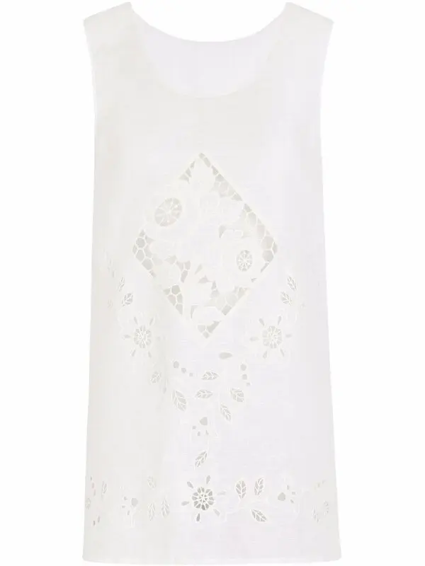 Dolce & Gabbana Embroidered Linen Tunic