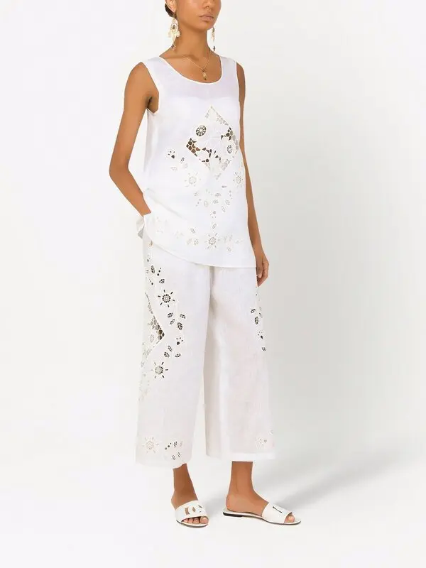 Dolce & Gabbana Embroidered Linen Tunic