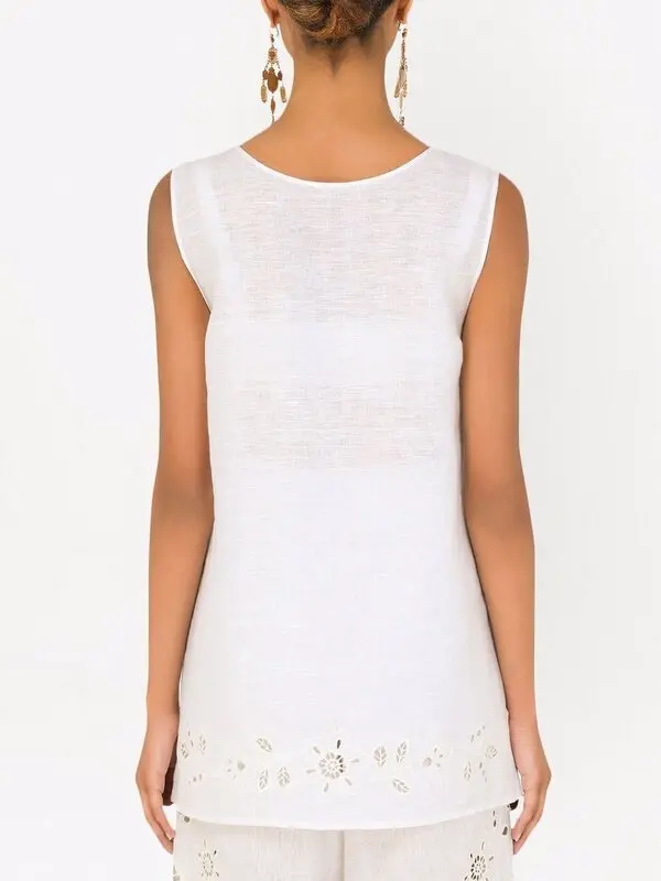 Dolce & Gabbana Embroidered Linen Tunic