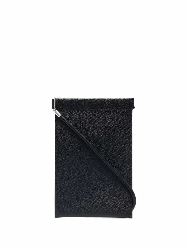 MAISON MARGIELA Four-stitch Leather Phone Holder - Black