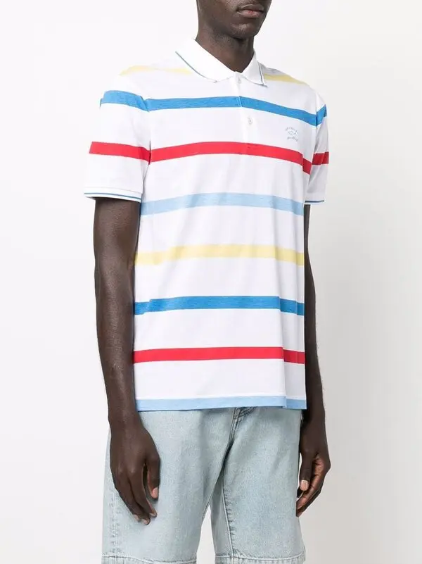 Paul & Shark Striped Short-sleeve Polo Shirt