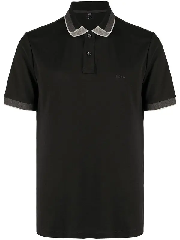 BOSS Panelled-collar Polo Hirt