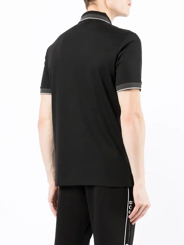BOSS Panelled-collar Polo Hirt