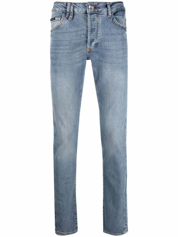 Philipp Plein Low-rise Skinny Jeans - Blue