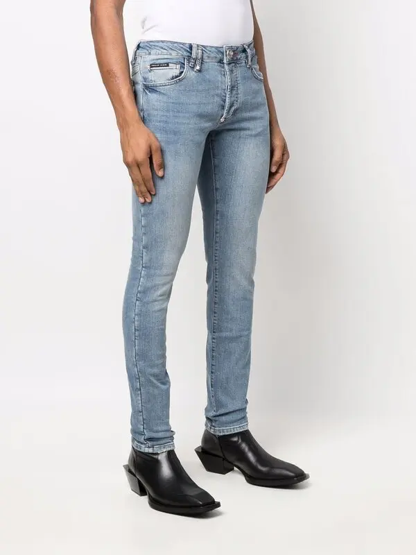 Philipp Plein Low-rise Skinny Jeans - Blue