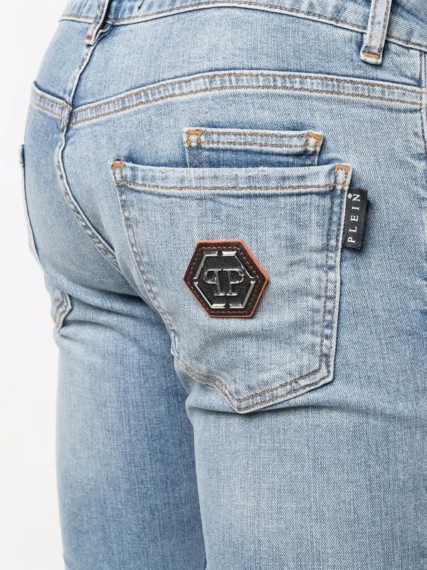 Philipp Plein Low-rise Skinny Jeans - Blue
