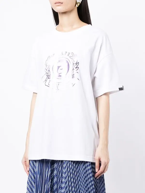 AAPE BY *A BATHING APE Logo Print Cotton T-shirt