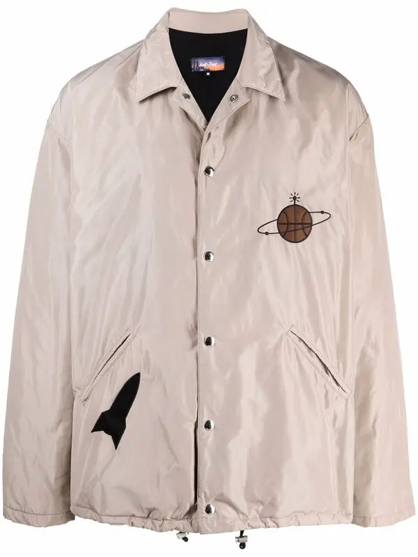JUST DON Patch-detail Shirt Jacket