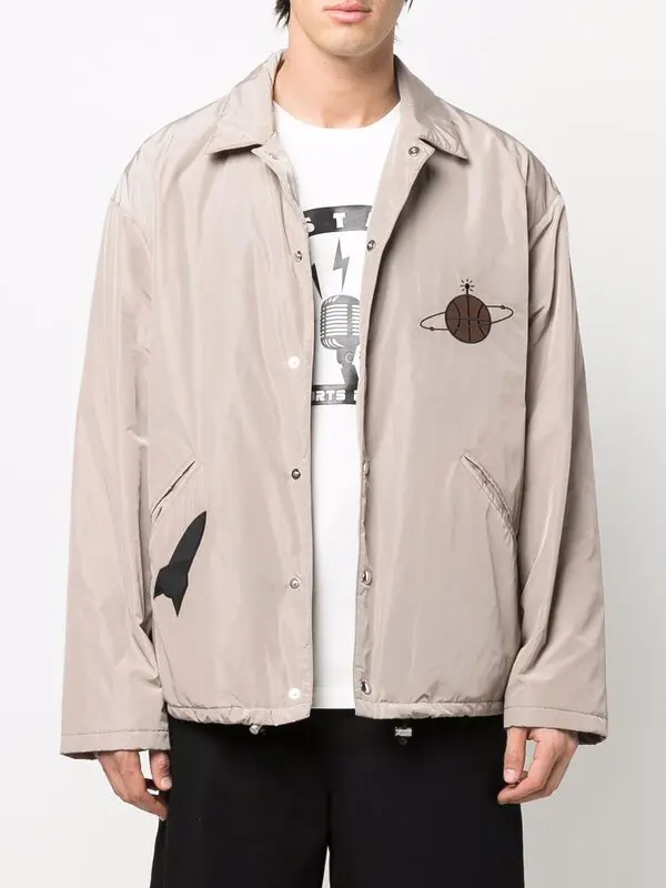 JUST DON Patch-detail Shirt Jacket