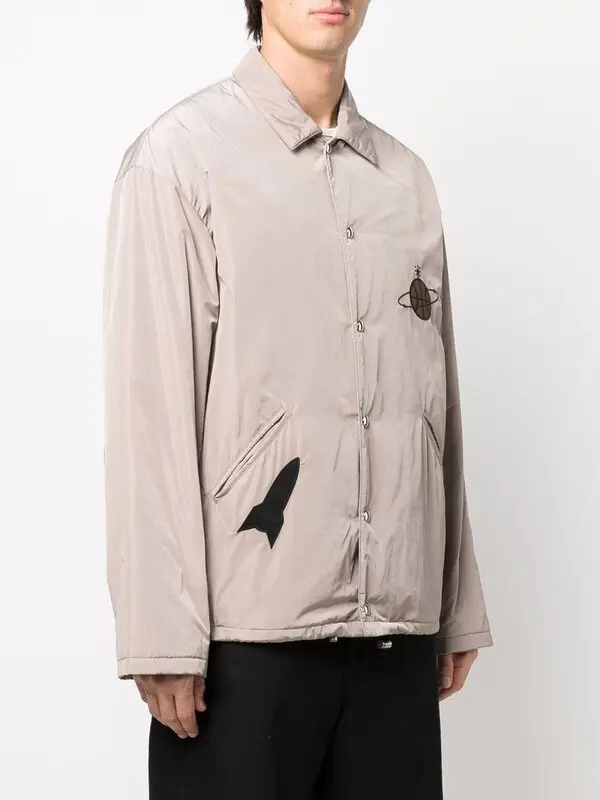 JUST DON Patch-detail Shirt Jacket