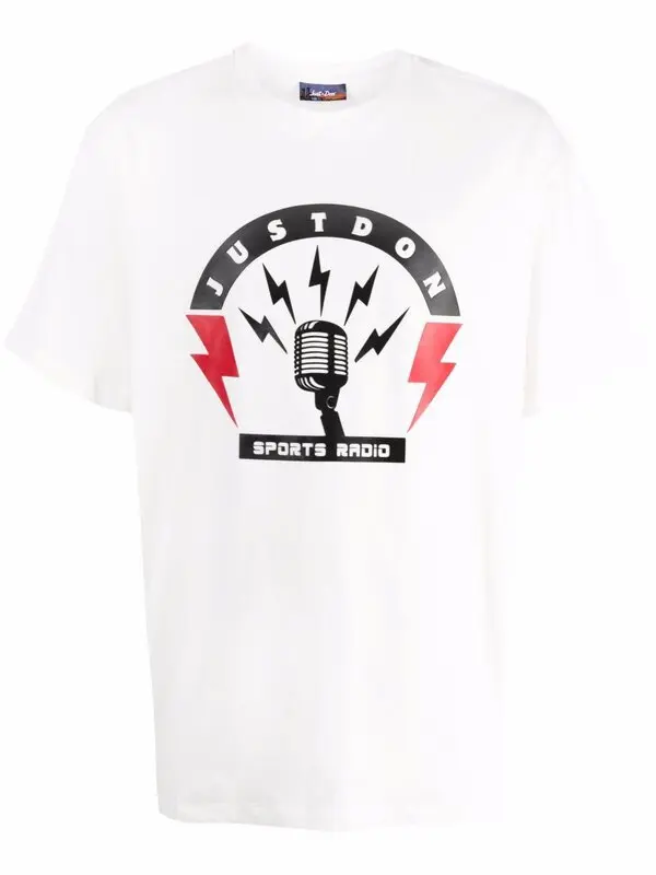 JUST DON Logo-print Short-sleeve T-shirt - White