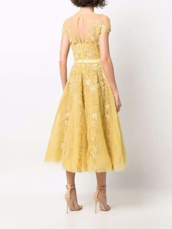 Zuhair Murad Embroidered Midi Dress