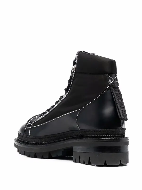 Dsquared2 Paneled Lace-up Ankle Boots