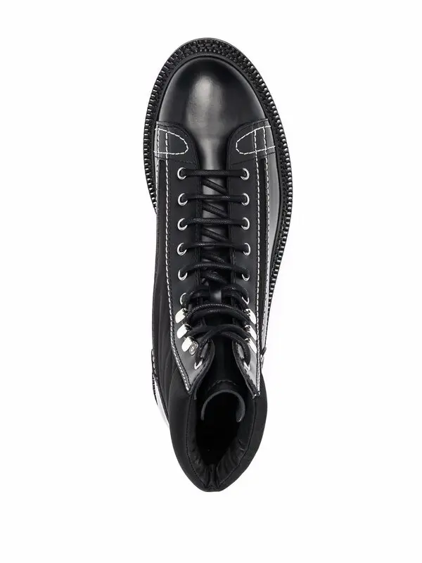 Dsquared2 Paneled Lace-up Ankle Boots
