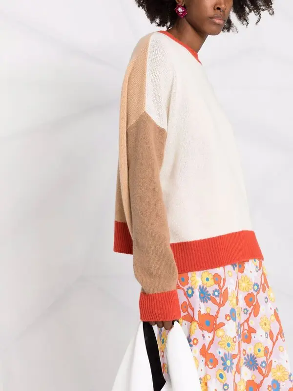 Marni Rear Tie-fastening Jumper - Neutrals