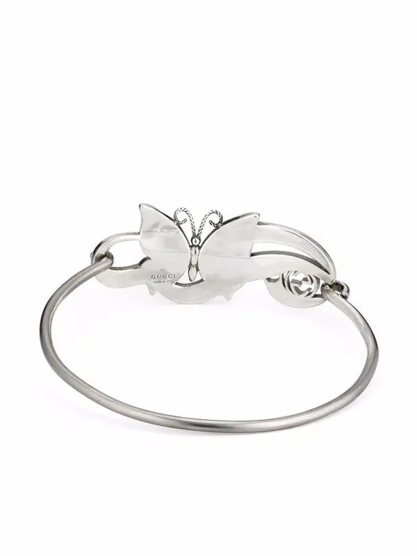 Gucci Sterling Butterfly Bracelet