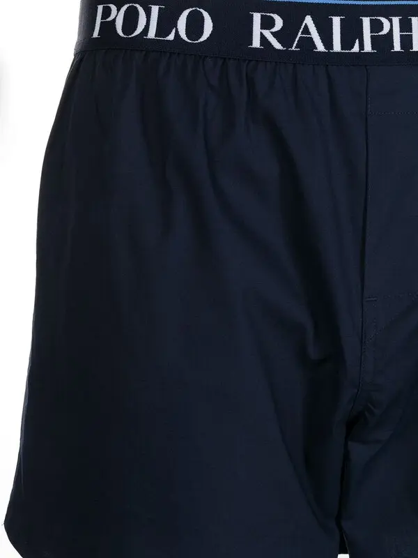Polo Ralph Lauren Logo-waistband Boxers Set Of 3 - Blue