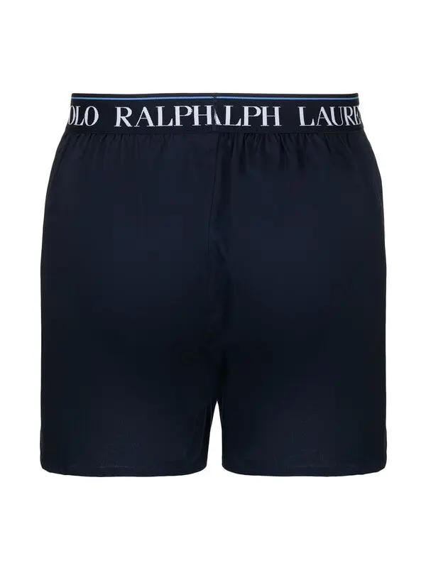 Polo Ralph Lauren Logo-waistband Boxers Set Of 3 - Blue