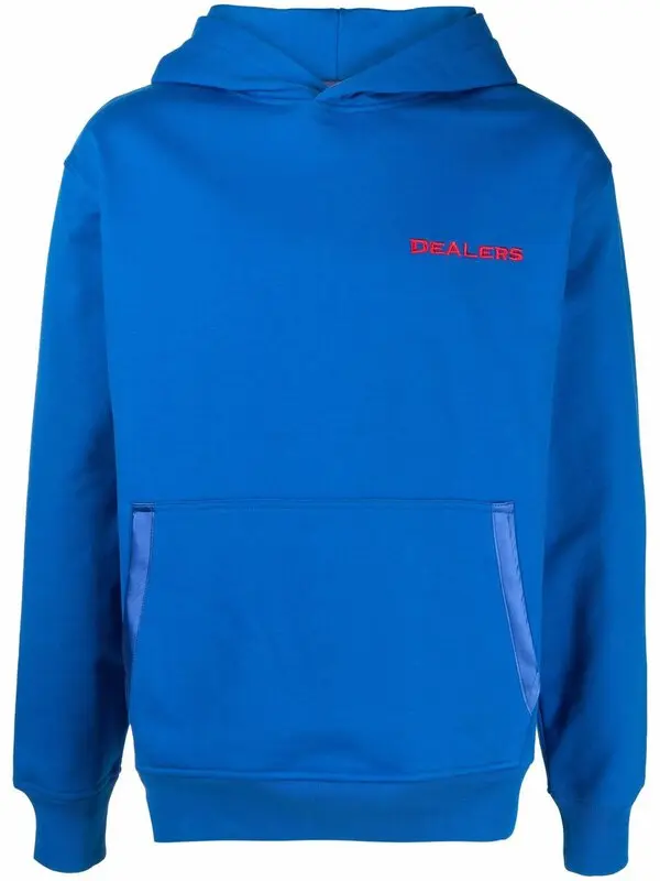 JUST DON Embroidered Hoodie - Blue