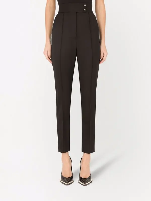 Dolce & Gabbana High-waisted Wool Trousers
