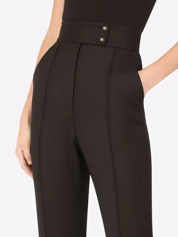 Dolce & Gabbana High-waisted Wool Trousers