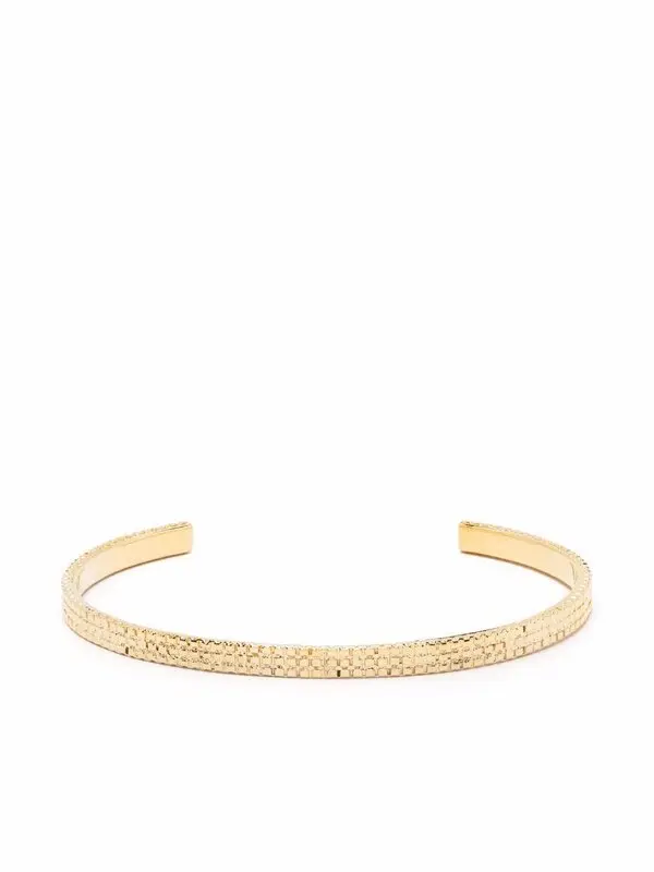 WOUTERS & HENDRIX Textured Bangle Bracelet - Gold