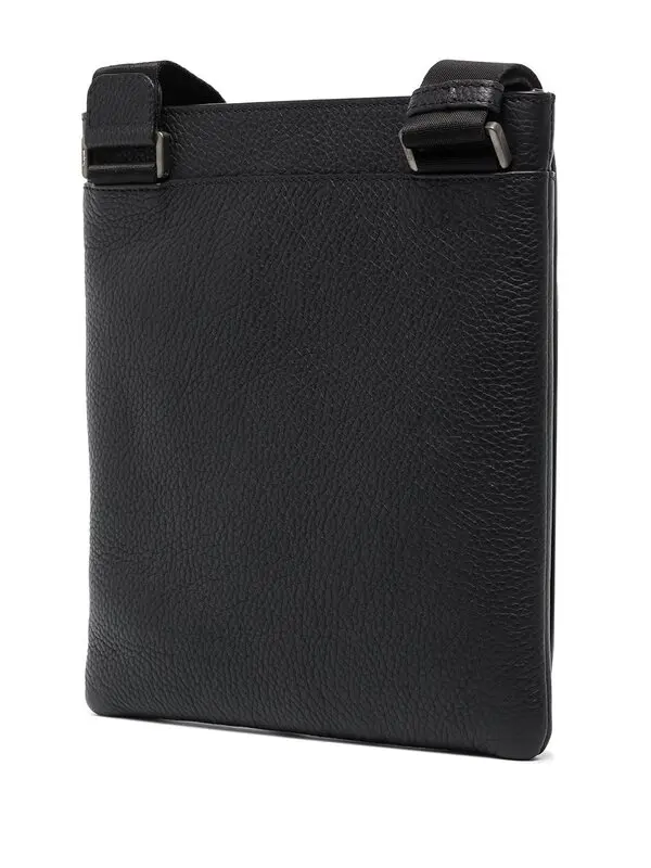 FERRAGAMO Rubberized Calf Leather Cross Body Messenger Bag