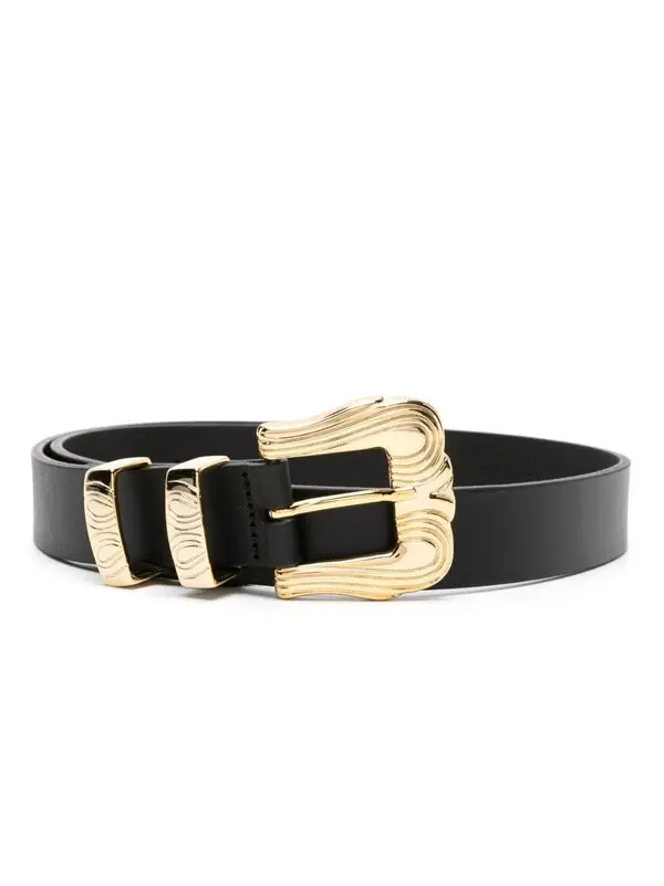 BLACK & BROWN Diana Curb-chain Belt - Black