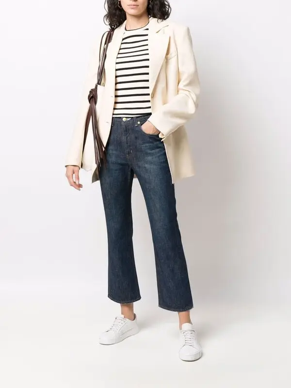 TU ES MON TRESOR Bootcut Cropped Jeans